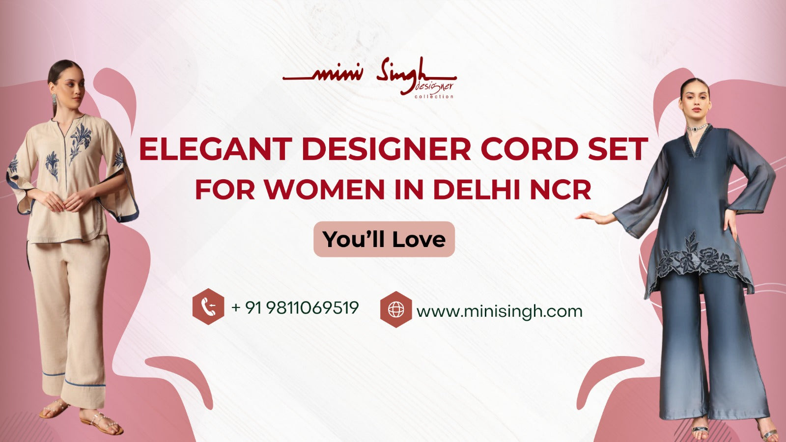 Designer Cord Set for Women in Delhi NCR | Mini Singh Design